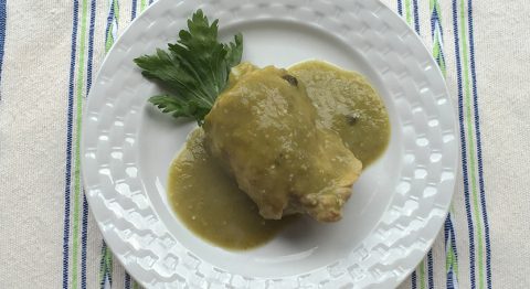 Pollo en salsa verde - Vidactual